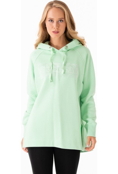 Sogo Sgchrm Baskılı Kapsonlu Sweatshirt