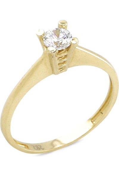 Altınkaynak 14 Ayar Tektaş Altın Yüzük