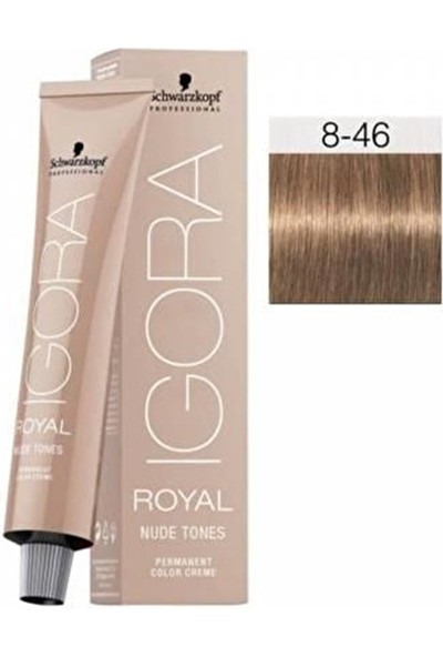 Schwarzkopf 4 Adet Igora Royal Nude Tones 8-46 Açık Kumral Bej Çikolata Saç Boyası Schwarzkopf 4 Adet Igora Royal Nude Tones 8-46 Açık Kumral Bej Çikolata Saç Boyası