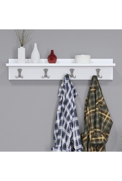 Zenessa Dekoratif Duvar Askılğı Elbise Mont Minimal Raflı Askılık 80 cm Zenessa Dekoratif Duvar Askılğı Elbise Mont Minimal Raflı Askılık 80 cm