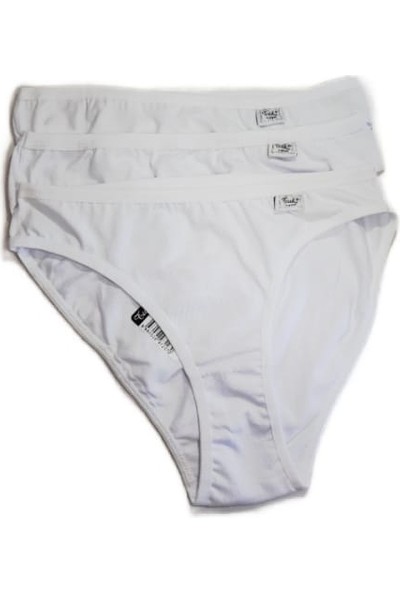 Tutku Kadın Beyaz Bikini Külot 3'lü