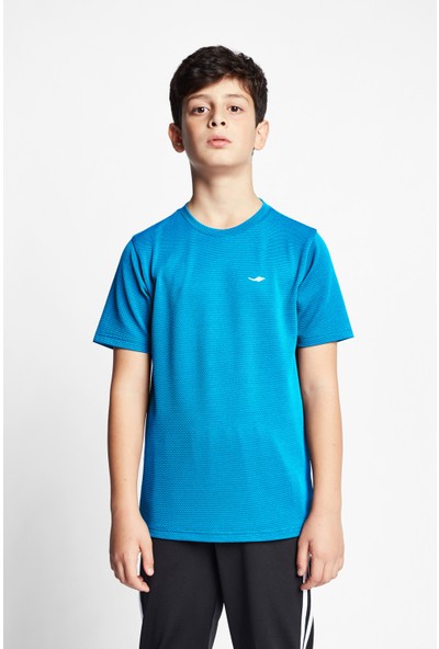 Lescon Mavi Çocuk Kısa Kollu T-Shirt 22S-3298-22N