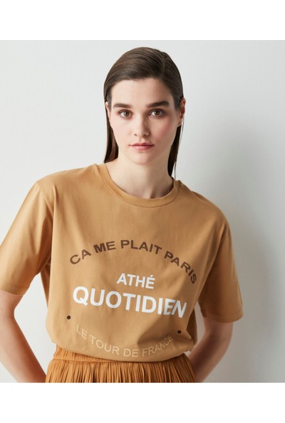 İpekyol Slogan Baskılı Tişört