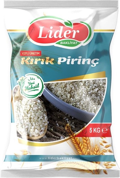 Lider Bakliyat Yerli Kırık Pirinç Taze 5 kg
