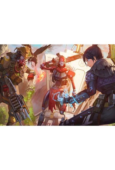 DuoArt Apex Legends Wraith Gaming Poster - Yüksek Çözünürlük Hd Duvar Posteri - Çerçevesiz