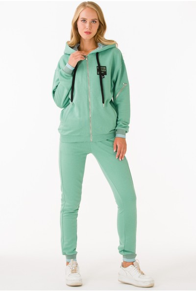 Sogo Sg Chrm Taslı Gofre Baskılı Eşofman Takım (1715-16)