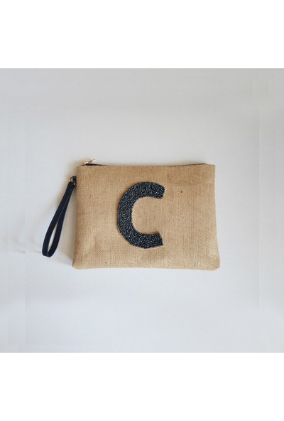 Harf Işlemeli Yazlık Portföy Çanta