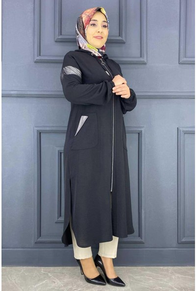 Moda Eminler Me Kadın Kolu Cebi Kombinli Tesettür Kap