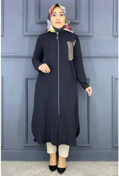 Moda Eminler Me Kadın Baskı ve Fileli Tesettür Kap