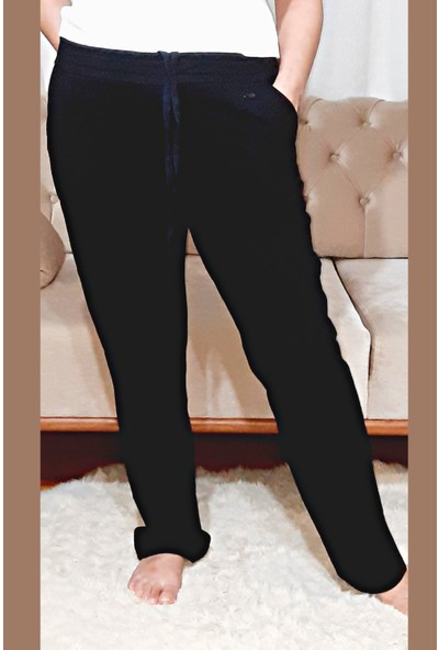 Axxel Kadin Siyah Yandan Cepli Eşofman Altı