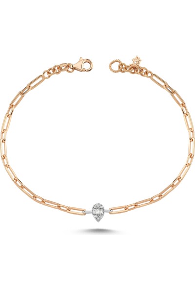 Altın Çizgi 0.8 Karat Pırlanta Bileklik