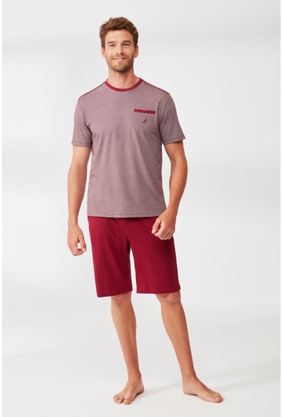 Nautica Yelken Desenli Şort Takım