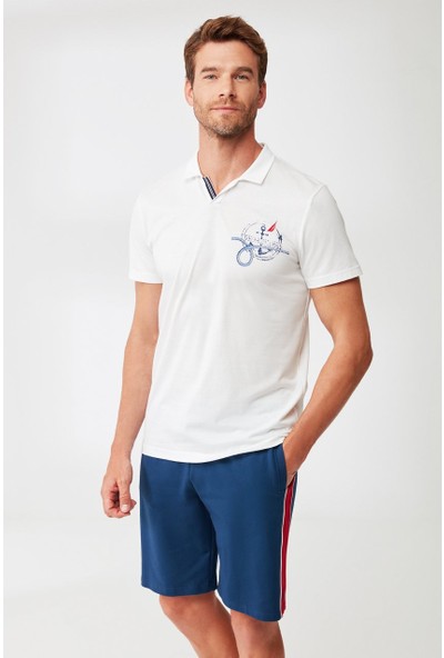 Nautica Yumuşak Dokulu Şort Takım