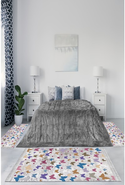 Alaaddin Carpet Yatak Odası 3'Lü Set Halı 2 Adet 80 x 140 cm 1 Adet 80 x 200 cm Alaaddin Carpet Yatak Odası 3'Lü Set Halı 2 Adet 80 x 140 cm 1 Adet 80 x 200 cm