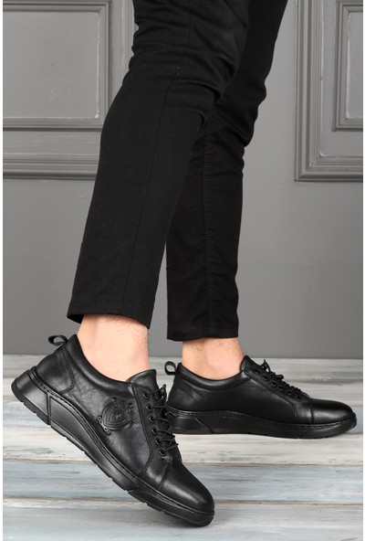 Woggo Kent 2001 Deri Günlük Erkek Casual Ayakkabı Siyah Woggo Kent 2001 Deri Günlük Erkek Casual Ayakkabı Siyah