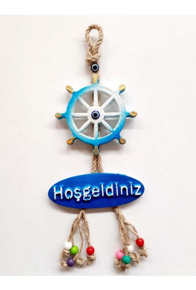 Akın Aksesuar Dümen Figürlü Hoşgeldiniz Yazılı Bahçe Balkon Teras Kapı Duvar Süsü Akın Aksesuar Dümen Figürlü Hoşgeldiniz Yazılı Bahçe Balkon Teras Kapı Duvar Süsü