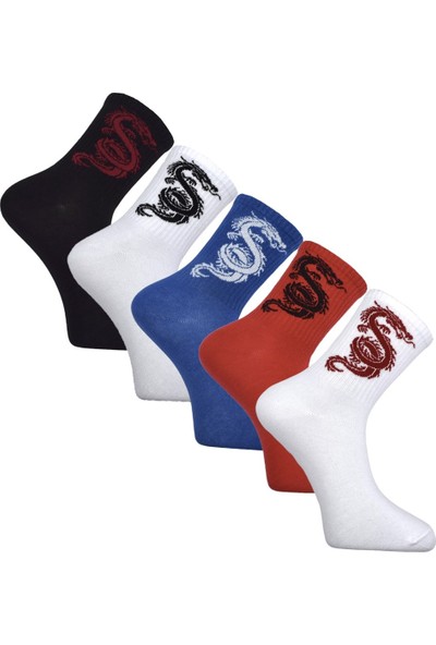Belyy Socks Ejder Desenli 5'li Erkek Çorap Belyy Socks Ejder Desenli 5'li Erkek Çorap