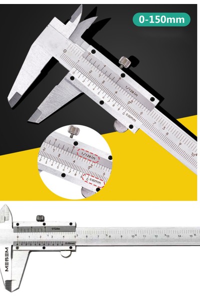 Easy Toptan Kumpas - Çelik Kumpas 0,01 mm - 150MM 6inc Easy Toptan Kumpas - Çelik Kumpas 0,01 mm - 150MM 6inc