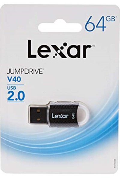 Lexar Jumpdrivea V40 64GB USB 2.0 USB Bellek Siyah