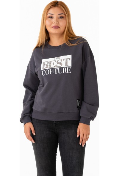 The Best Couture Baskılı Sweatshrt