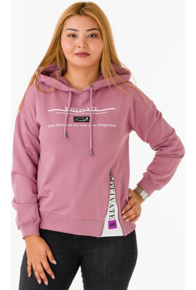 Motıvate Baskılı Sweatshrt