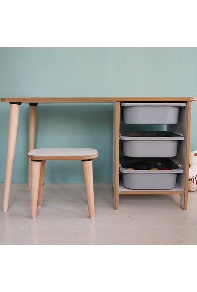 Moniev Çocuk Çalışma Masası Oyun ve Etkinlik Masası Yaz Sil Masa