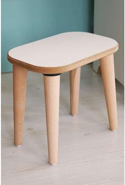 Moniev Çocuk Ahşap Ayak Tabure