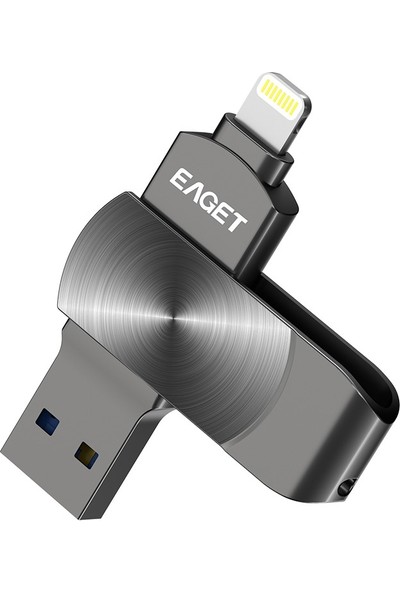 Eaget Istorage Apple Mfı Lisanslı 128 GB Apple iPhone Uyumlu Lightning + USB 3.0 Flash Bellek Siyah I66 Eaget Istorage Apple Mfı Lisanslı 128 GB Apple iPhone Uyumlu Lightning + USB 3.0 Flash Bellek Siyah I66