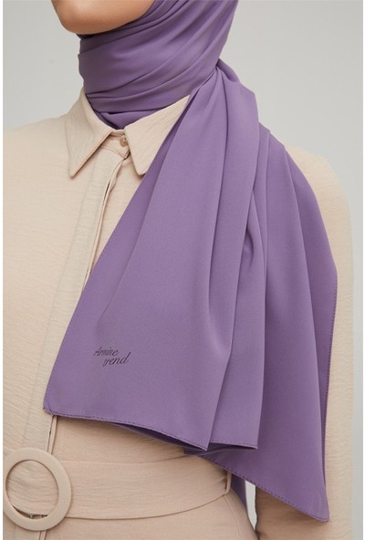 Armine Trend Medine Ipeği Şal 70X200 - Lila