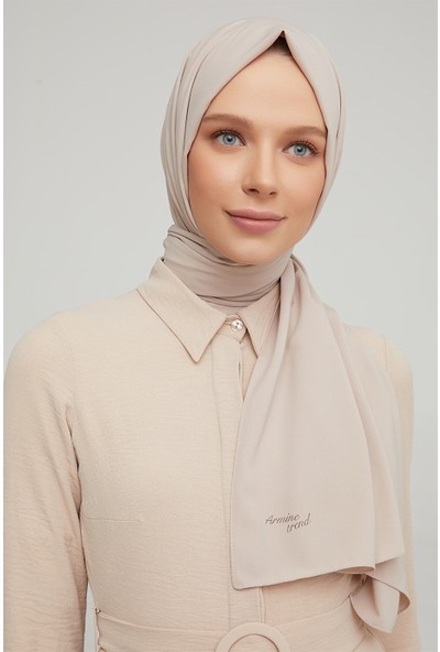 Armine Trend Medine Ipeği Şal 70X200 - Bej