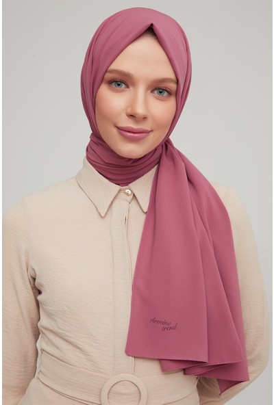 Armine Trend Medine Ipeği Şal 70X200 - Mercan