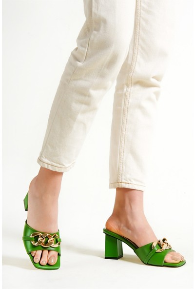 Mona Çimen Yeşili Terlik