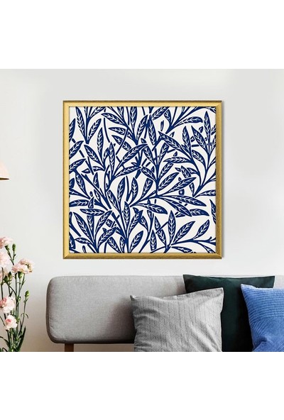 Araste Mavi Bitkiler 5 Çerçeve ve Poster - SNT1023