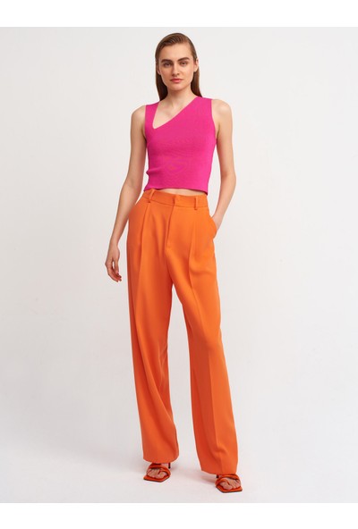 Dilvin 10175 V Yanda Kolsuz Kazak-Fuşya Dilvin 10175 V Yanda Kolsuz Kazak-Fuşya