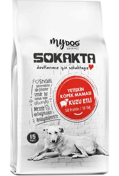 Hiper Pethepsi Sokakta Yetişkin Köpek Maması Kuzu Etli 15 kg Hiper Pethepsi Sokakta Yetişkin Köpek Maması Kuzu Etli 15 kg