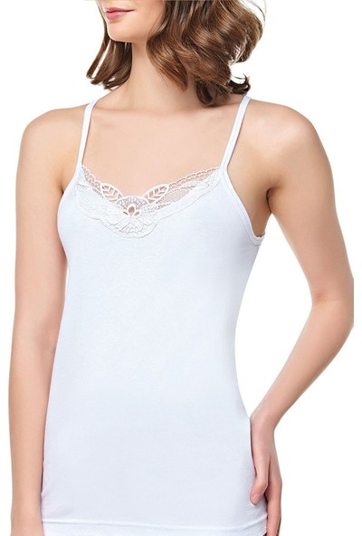 Seher Kadın Beyaz Yıldızı Ip Askılı Ince Beyaz Kadın Atlet Seher Kadın Beyaz Yıldızı Ip Askılı Ince Beyaz Kadın Atlet