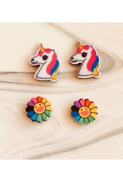 Yeşim Aksesuar Mıknatıslı Çocuk Küpe, Çocuk Küpesi Mıknatıslı(2 Çift) Yeşim Aksesuar Mıknatıslı Çocuk Küpe, Çocuk Küpesi Mıknatıslı(2 Çift)