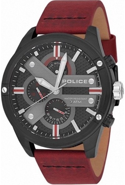 Police Şık Kırmızı PL.14837JBCB/02 Erkek Kol Saati Police Şık Kırmızı PL.14837JBCB/02 Erkek Kol Saati