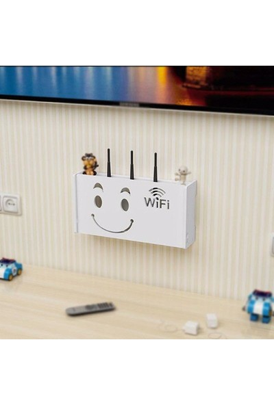 Rucas Wifi Kutusu Pratik Ahşap Dekoratif Beyaz Wıfı Kutusu NANOPRO967458 Rucas Wifi Kutusu Pratik Ahşap Dekoratif Beyaz Wıfı Kutusu NANOPRO967458