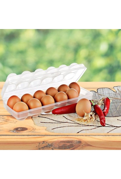 Benturks Yumurta Saklama Kutusu Kilitli Şeffaf 12LI Benturks Yumurta Saklama Kutusu Kilitli Şeffaf 12LI