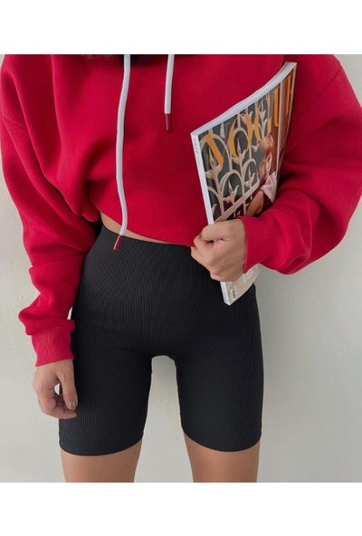 Sıla'nın Butiği Fitilli Kadın Kısa Tayt Sıla'nın Butiği Fitilli Kadın Kısa Tayt