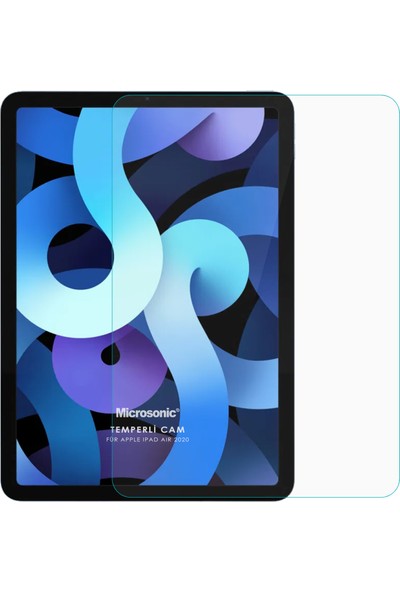 Microsonic Apple iPad Air 5.nesil 2022 (A2588-A2589-A2591) Tempered Glass Cam Ekran Koruyucu