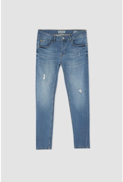 Slim Comfort Fit Yırtık Detaylı Jean PANTOLON Y0822AZ22SM Slim Comfort Fit Yırtık Detaylı Jean PANTOLON Y0822AZ22SM