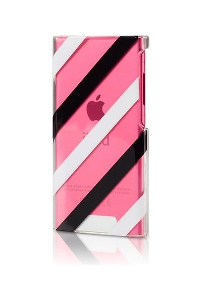 Griffin Ipod Nano 7 Kılıf Sert Şeffaf Stripes RE35939