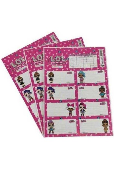 Keskin Color L.O.L Omg Etiket Ders Programı 3'lü Keskin Color L.O.L Omg Etiket Ders Programı 3'lü