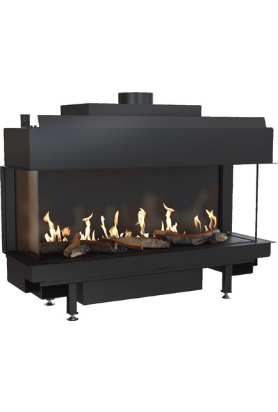 Dorlote Cleopatra 100 Üç Taraf Camlı Doğalgazlı Şömine Dorlote Cleopatra 100 Üç Taraf Camlı Doğalgazlı Şömine