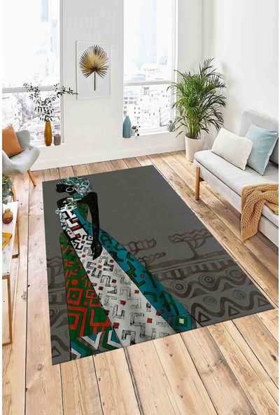 Homefesto Modern Özel Tasarım Dijital Baskılı 4 Tarafı Lastikli Süngerli Kayma Yapmaz Dekoratif Halı Örtüsü Homefesto Modern Özel Tasarım Dijital Baskılı 4 Tarafı Lastikli Süngerli Kayma Yapmaz Dekoratif Halı Örtüsü
