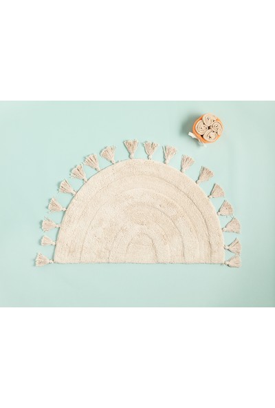 Luna Pamuklu Banyo Paspası 55X90 cm Bej