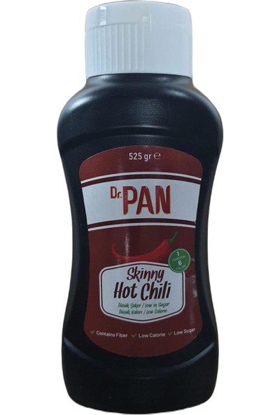 Dr Pan Hot Chili Sos 525 gr Düşük Kalorili Acı Biber Sosu