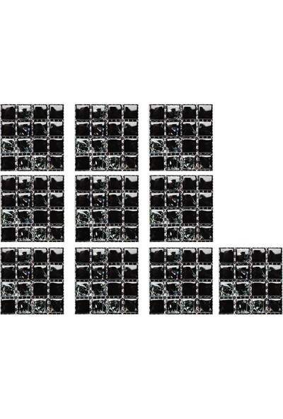 CBTX 10'lu 3D Kristal Dıy Fayans Desen Yapışkanlı Sticker CBTX 10'lu 3D Kristal Dıy Fayans Desen Yapışkanlı Sticker